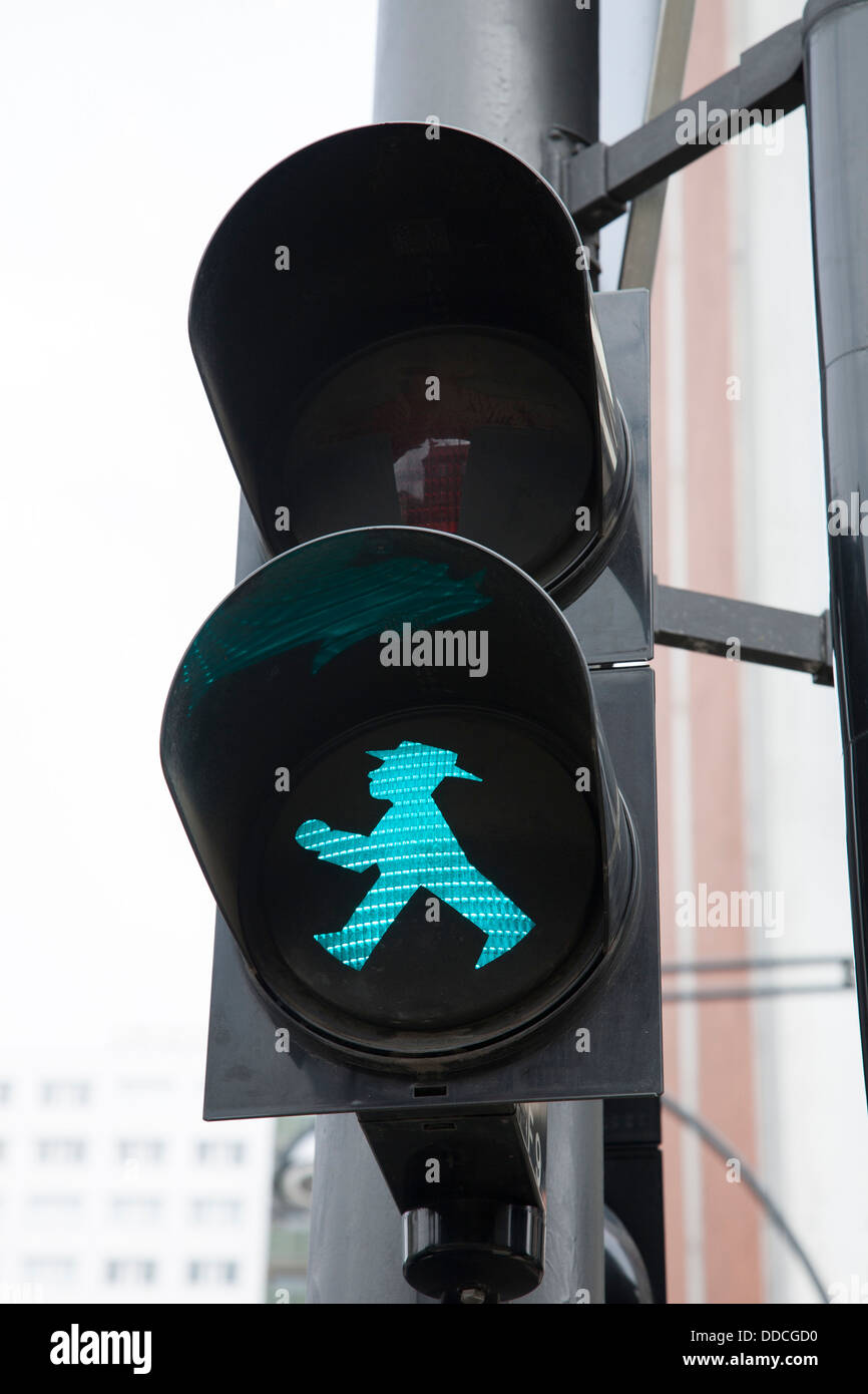 Berlin Pedestrian Green Traffic Light, Germany, Europe Stock Photo - Alamy