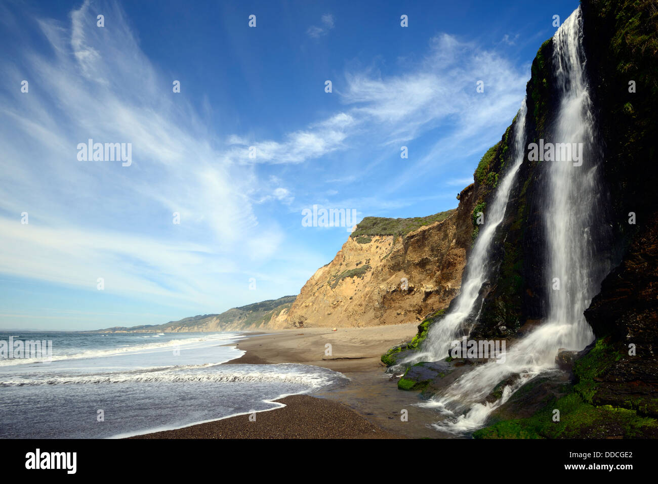 Alamere Falls waterfall tidefall wildcat beach point reyes national ...