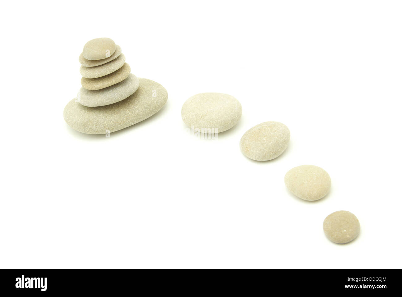 Stack of balanced stones Stock Photo - Alamy