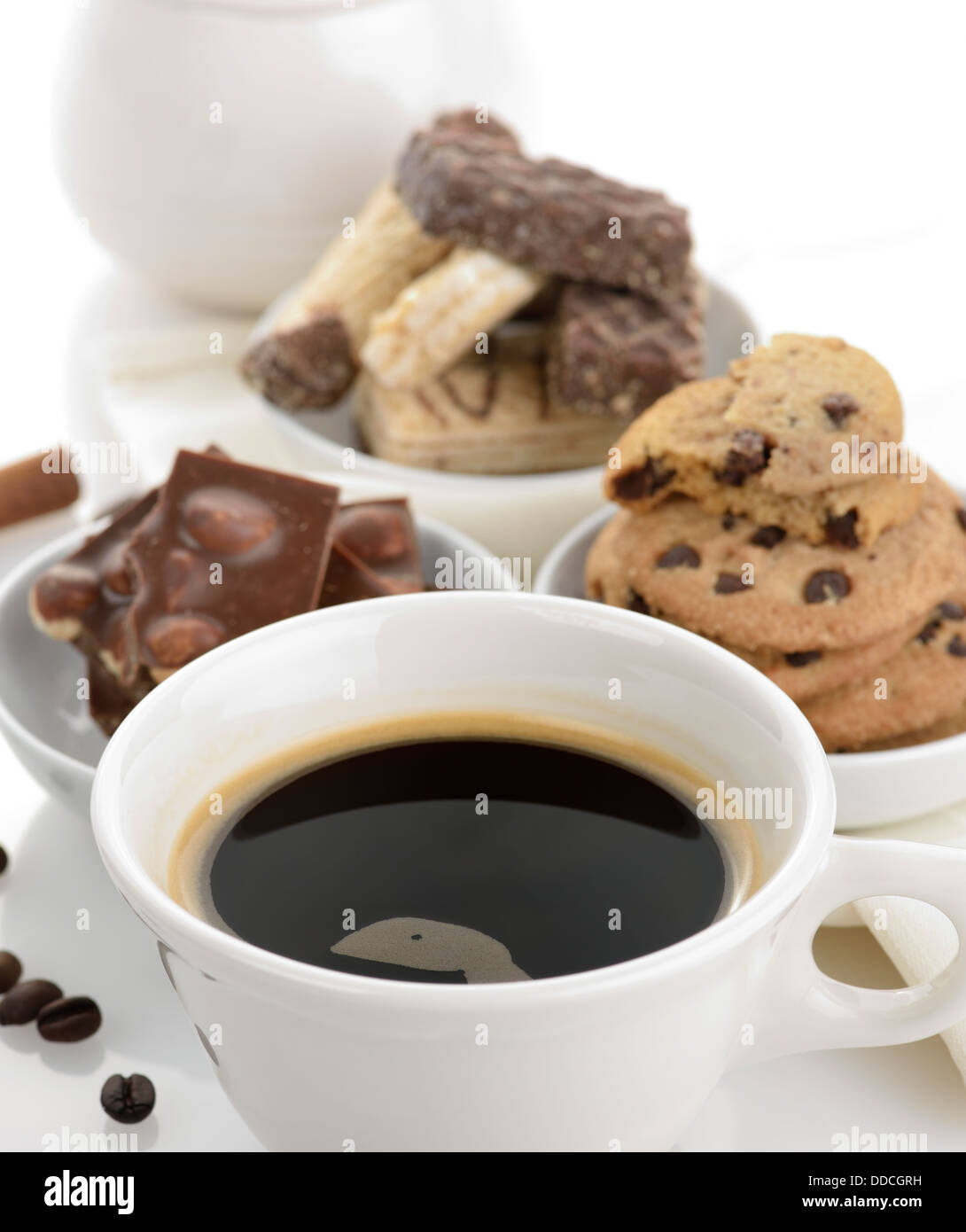 Coffee And Sweets Stock Photo - Alamy