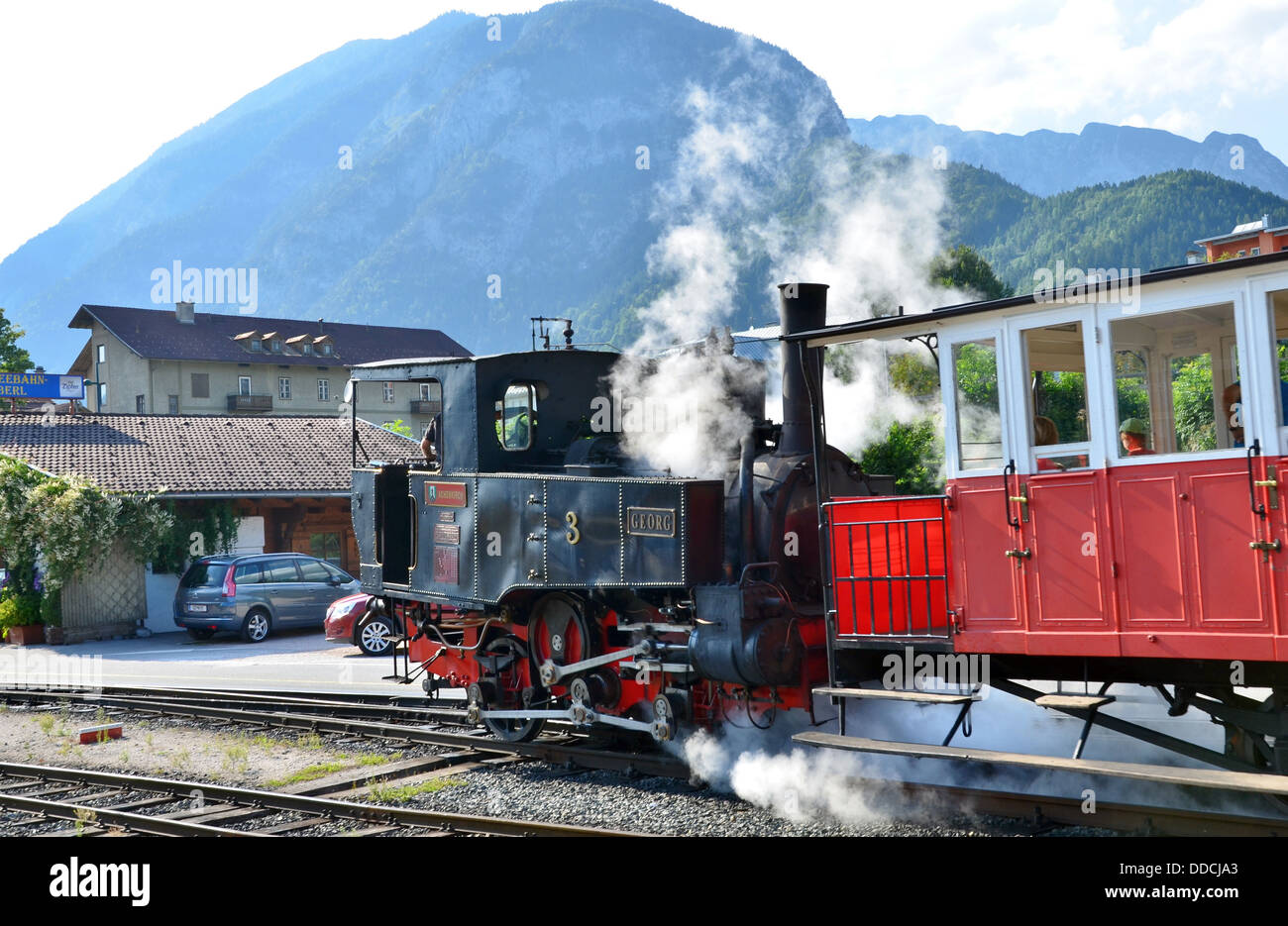 Achensee, Achensee narrow gauge steam cog railway, Jenbach station ...