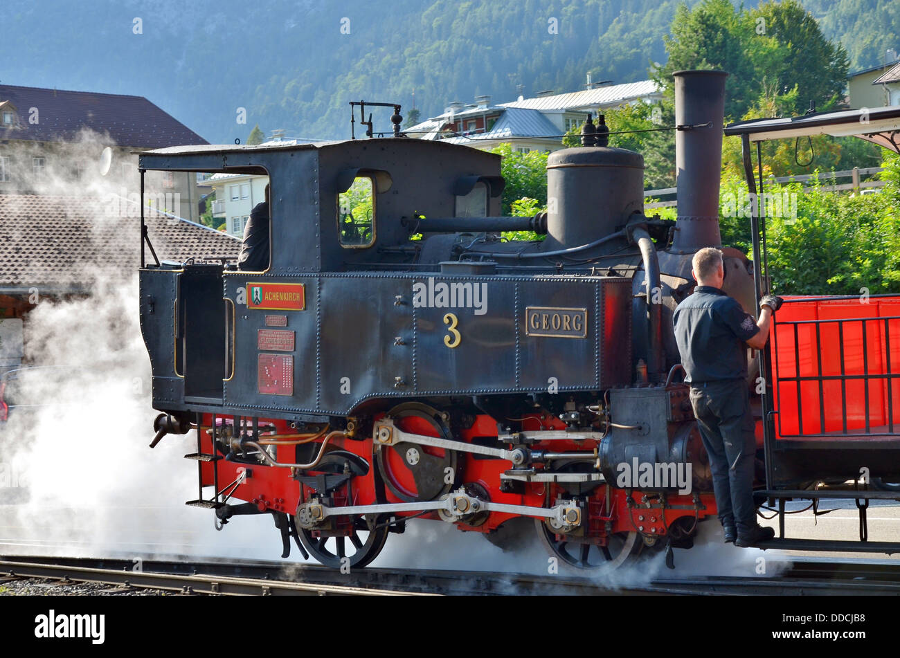 Achensee, Achensee narrow gauge steam cog railway, Jenbach station ...