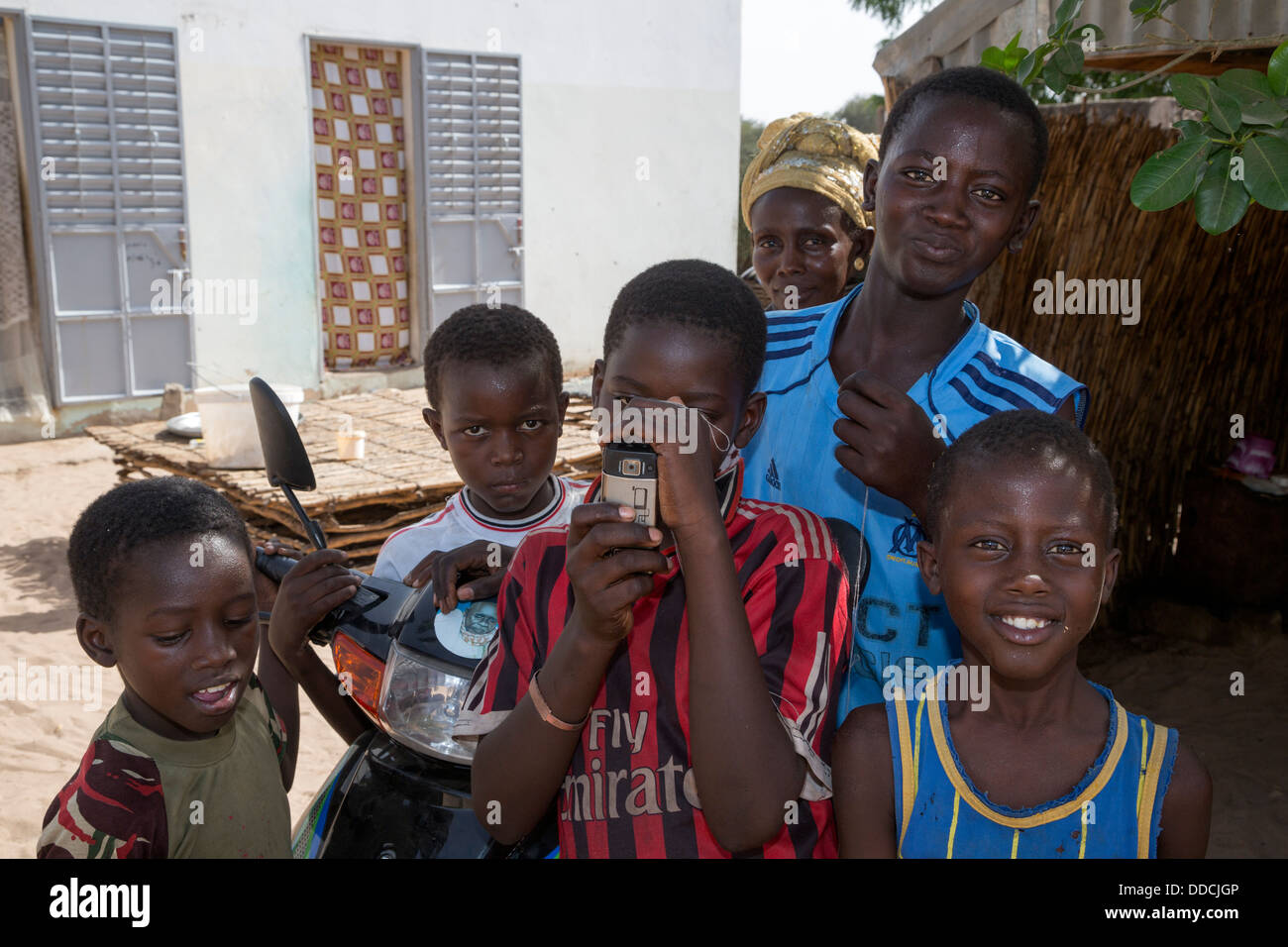 Senegalese Children. Bijam, a Wolof Village, near Kaolack, Senegal ...