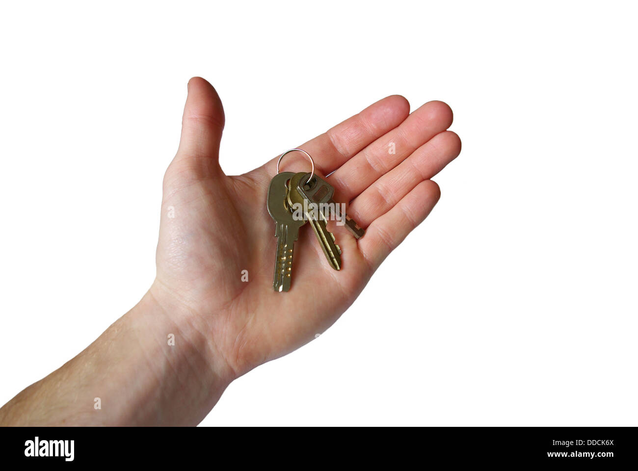 hand holding the key Stock Photo - Alamy