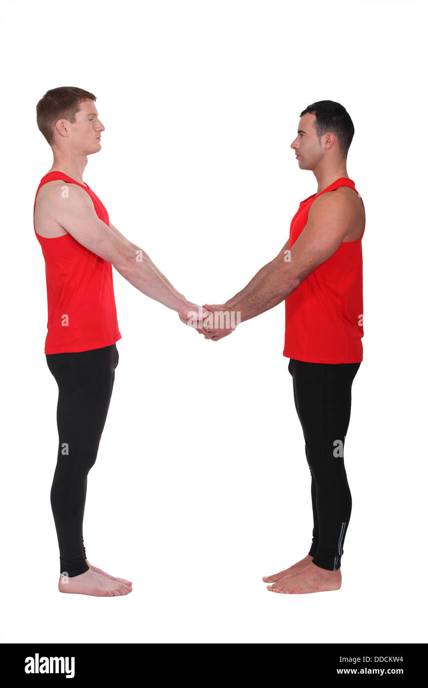 Human letter M Stock Photo - Alamy