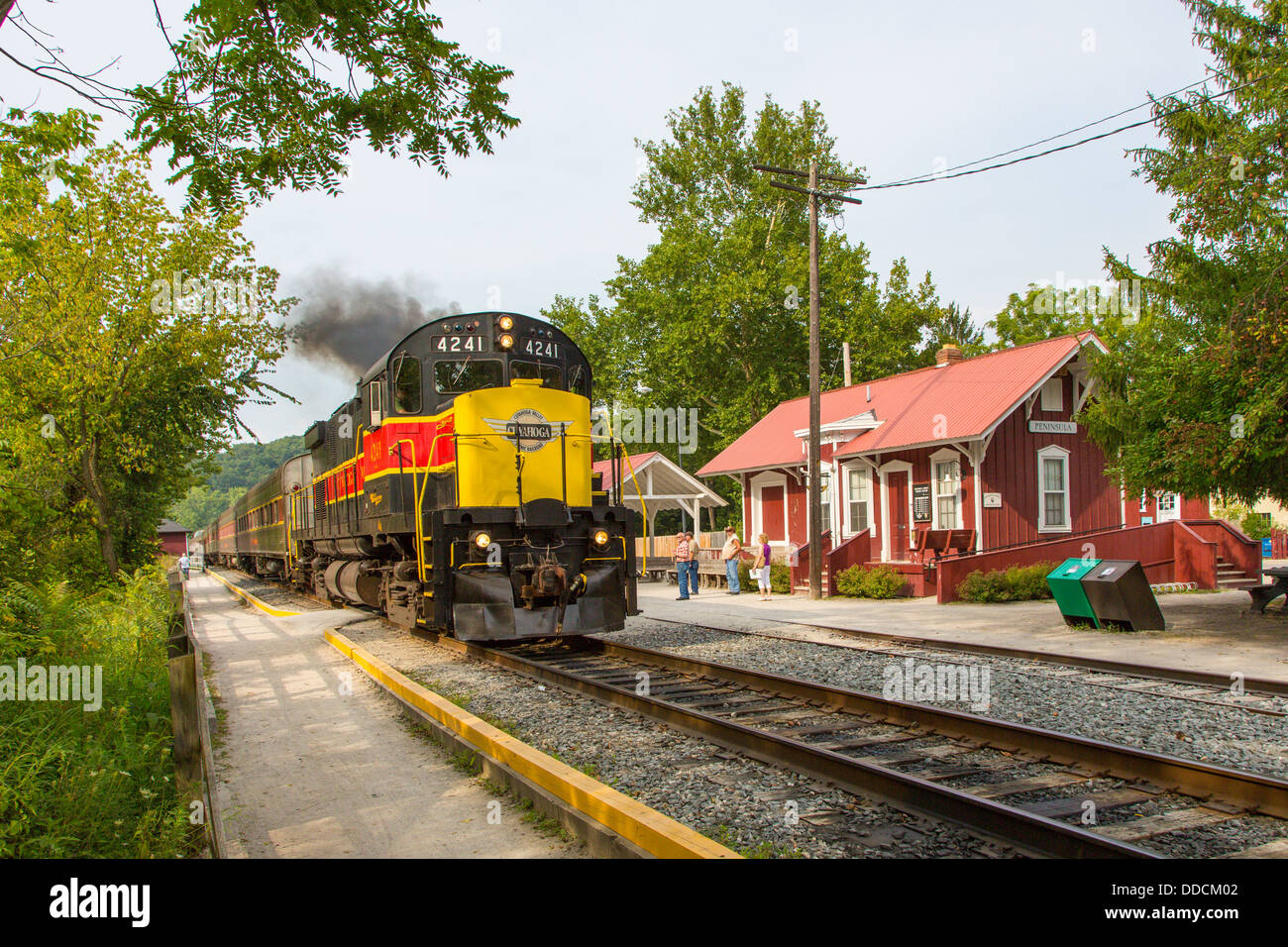 Peninsula Depot station of the Cuyahoga Valley Scenic Railroad in ...