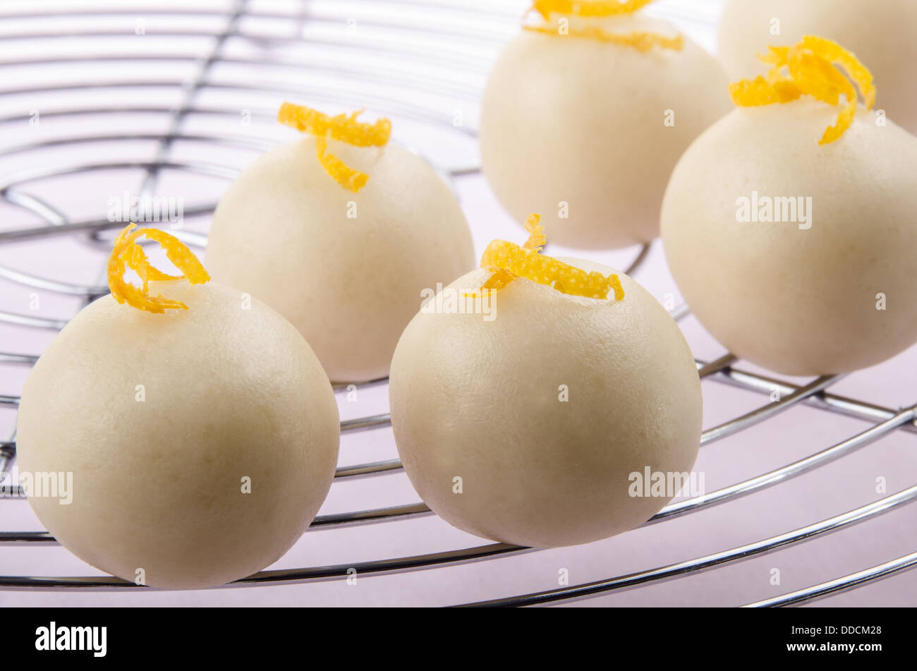 homemade marzipan pralines with orange flavor Stock Photo - Alamy