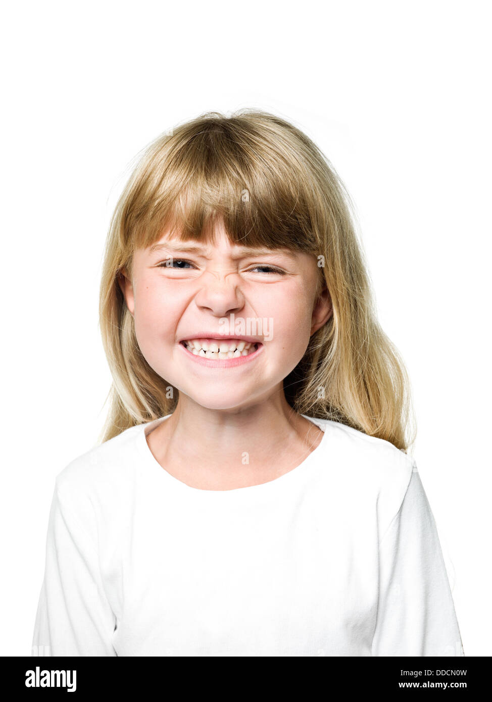 Little girls angry face Cut Out Stock Images & Pictures - Alamy
