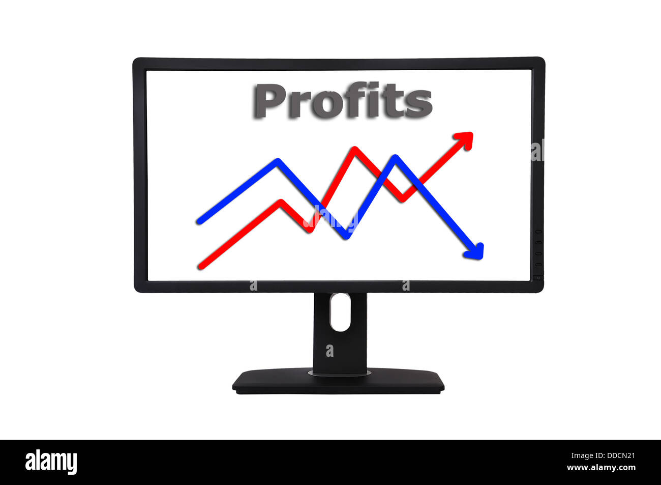 chart in monitor Stock Photo - Alamy