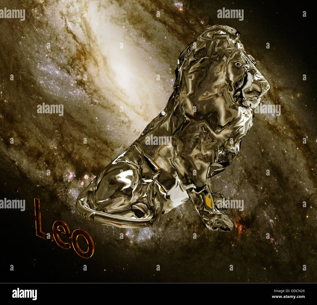 Zodiac sign, Leo, 3D, illustration Stock Photo - Alamy