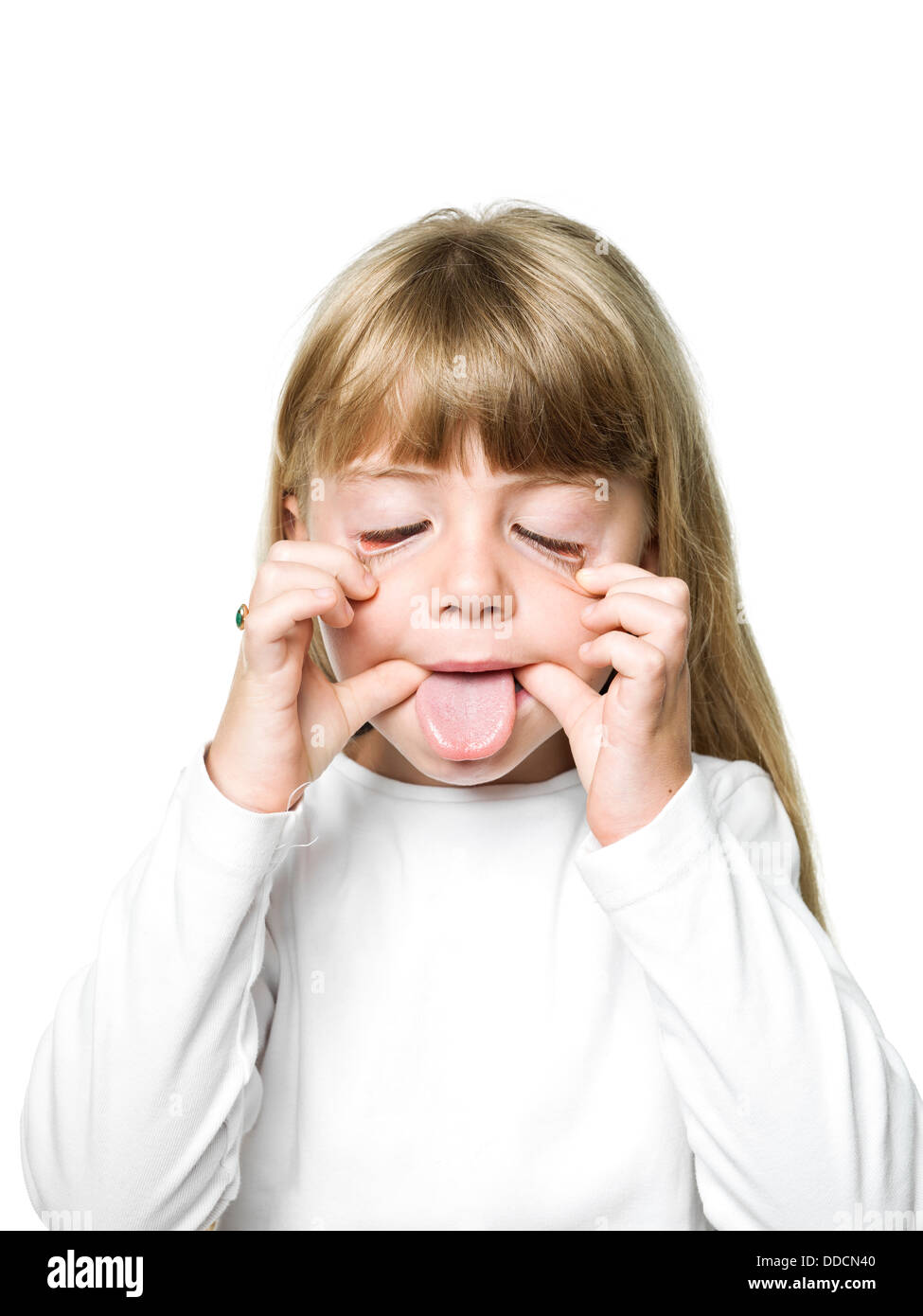 Making a face Stock Photo - Alamy