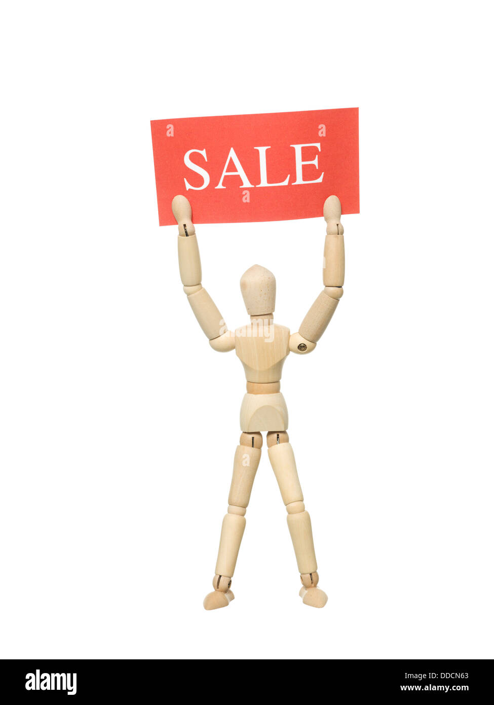 Doll with Sale Sign Stock Photo - Alamy