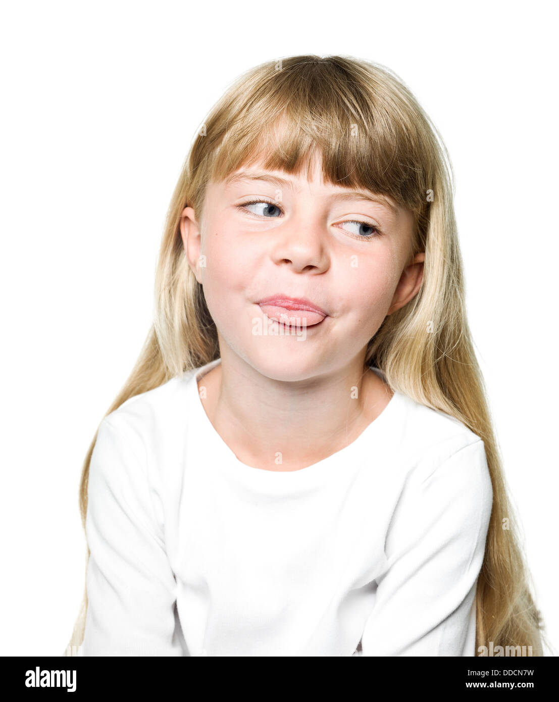 Making a face Stock Photo - Alamy