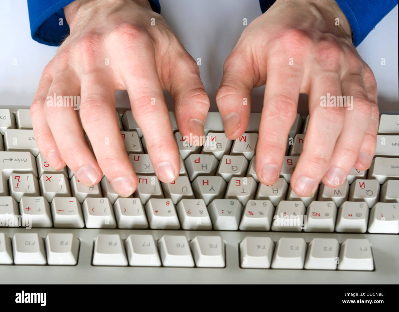Hitting computer hi-res stock photography and images - Alamy