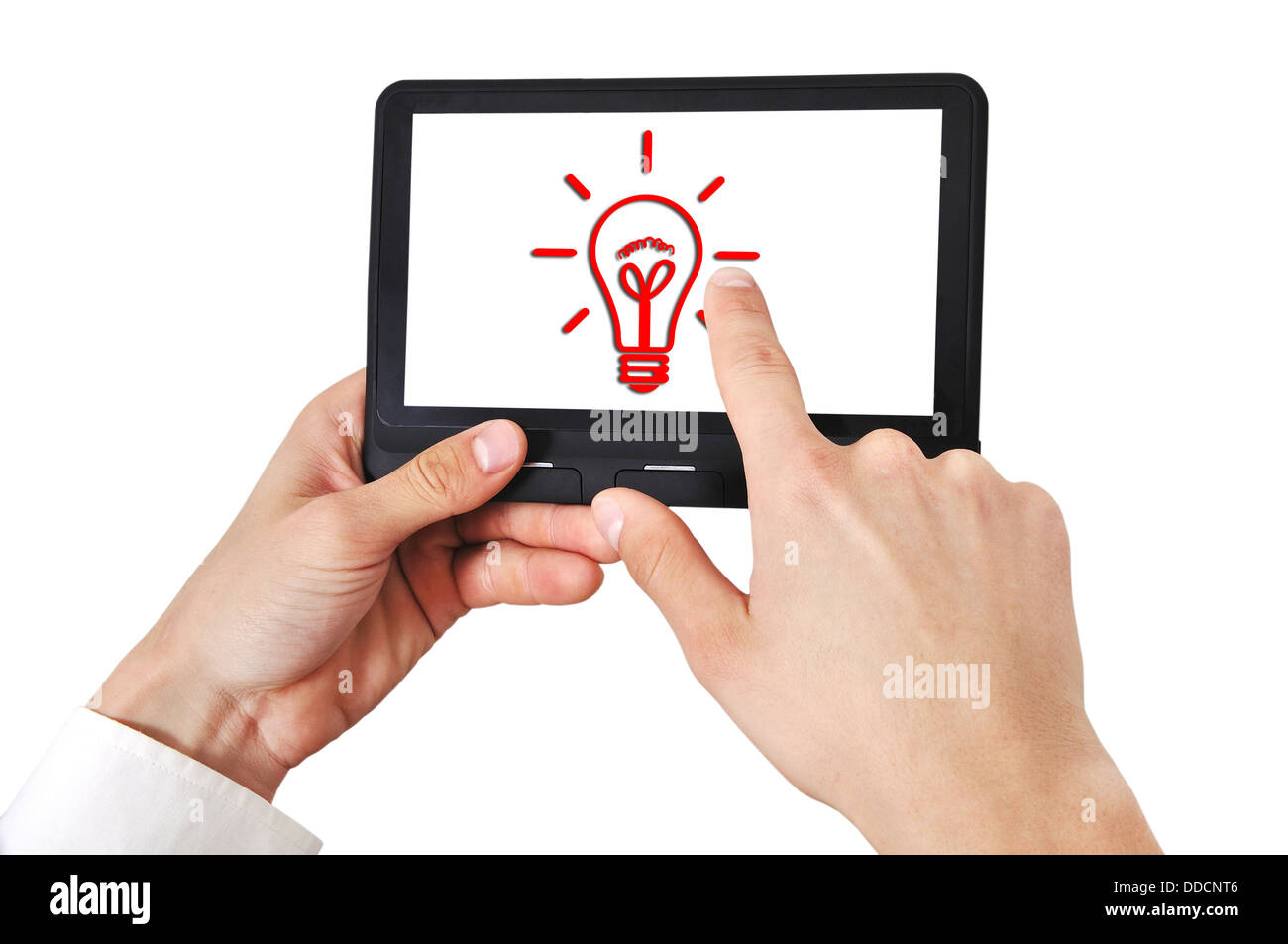 tablet in hand Stock Photo - Alamy