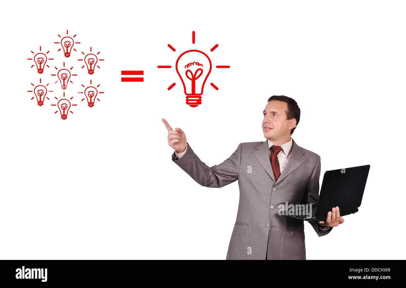 Brainstorming idea generation Cut Out Stock Images & Pictures - Alamy