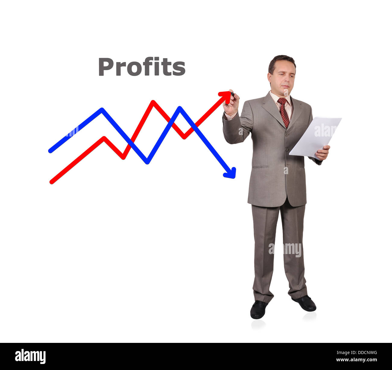 Profits graph hi-res stock photography and images - Alamy