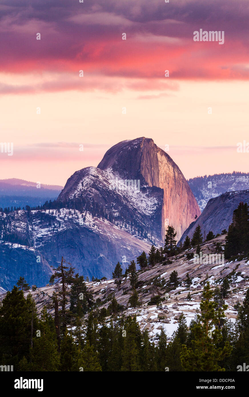 Half Dome Sunset from Olmsted Point - Yosemite National Park ...