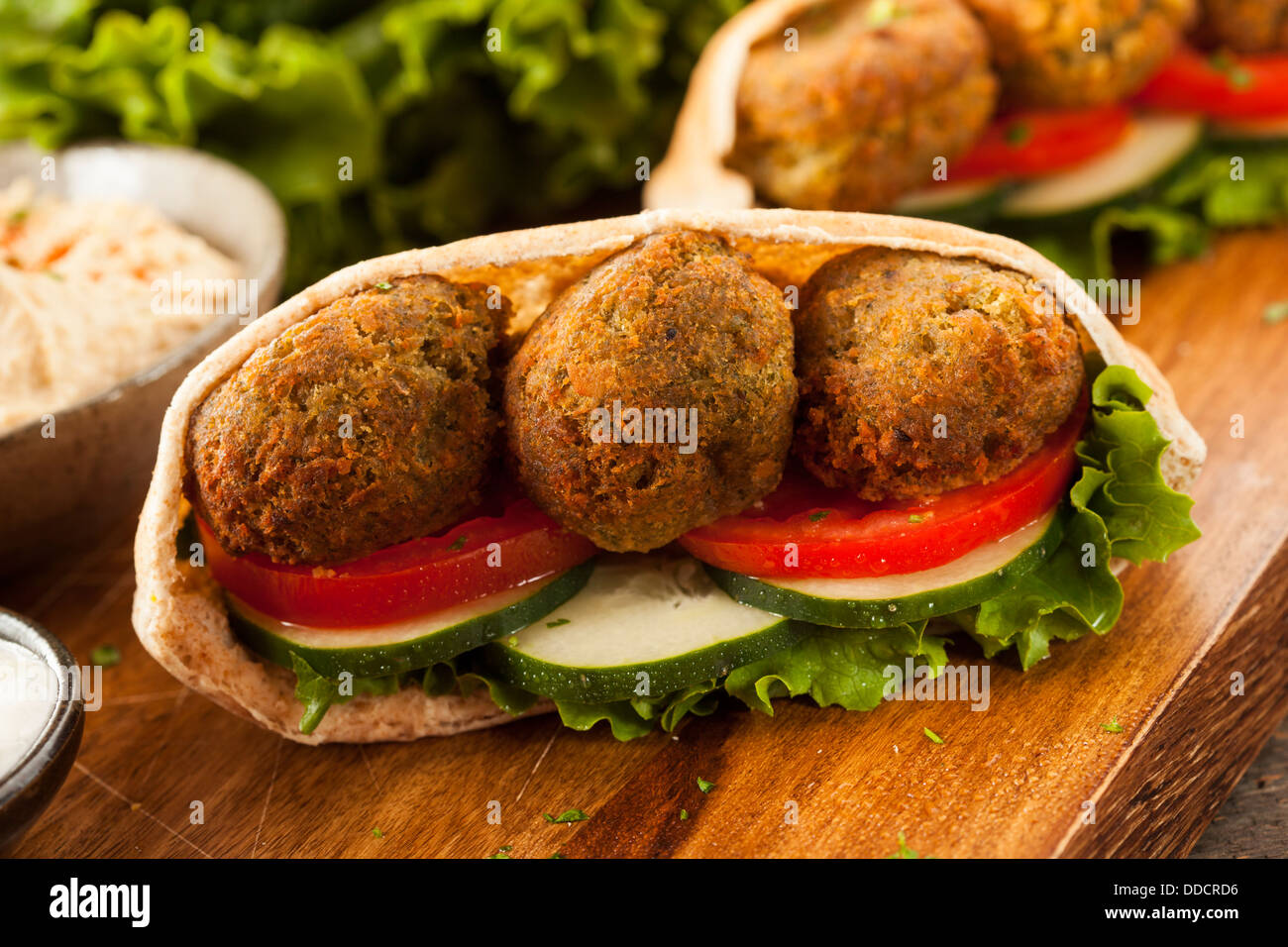Falafel in pita pocket hi-res stock photography and images - Alamy
