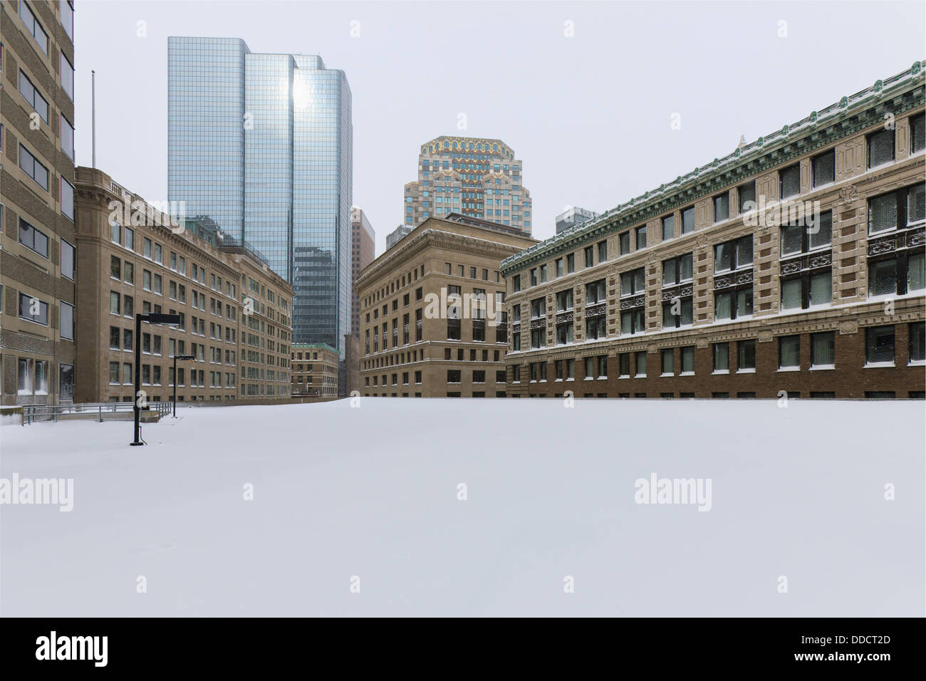 Boston skyline snow hi-res stock photography and images - Alamy