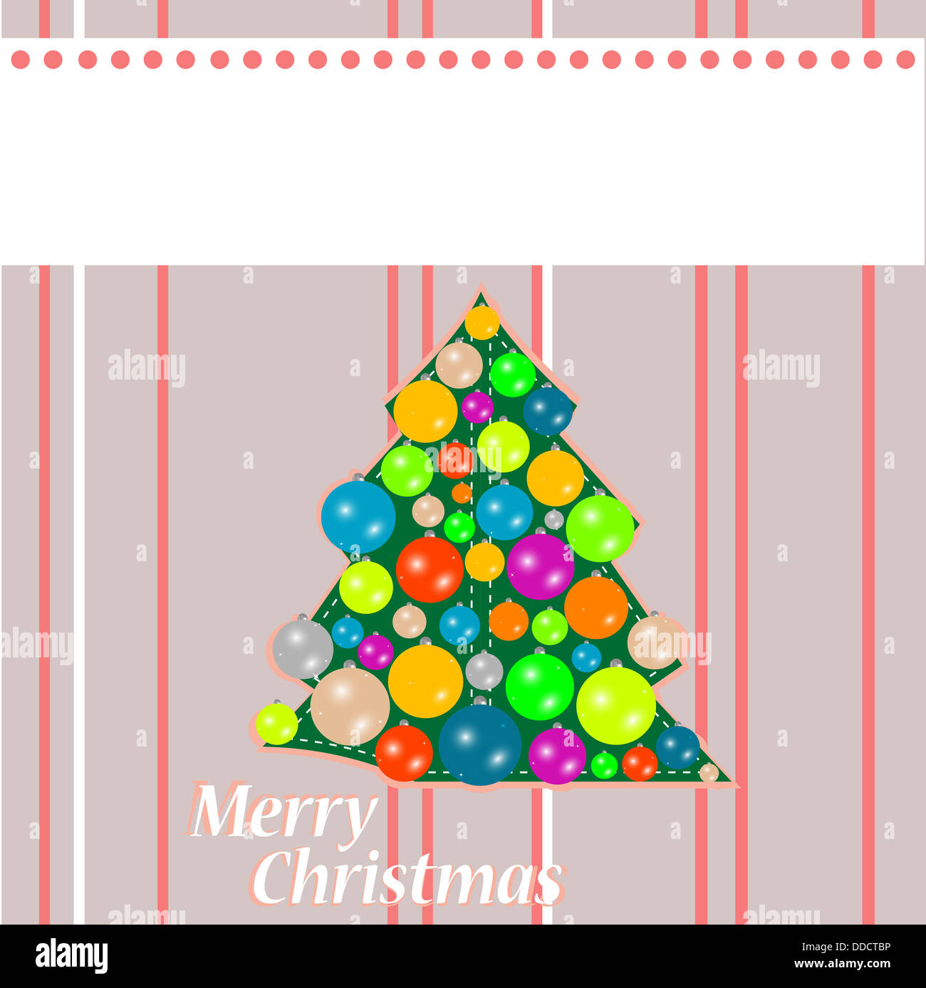 Red vertical postcard with garland and present with hi-res stock ...