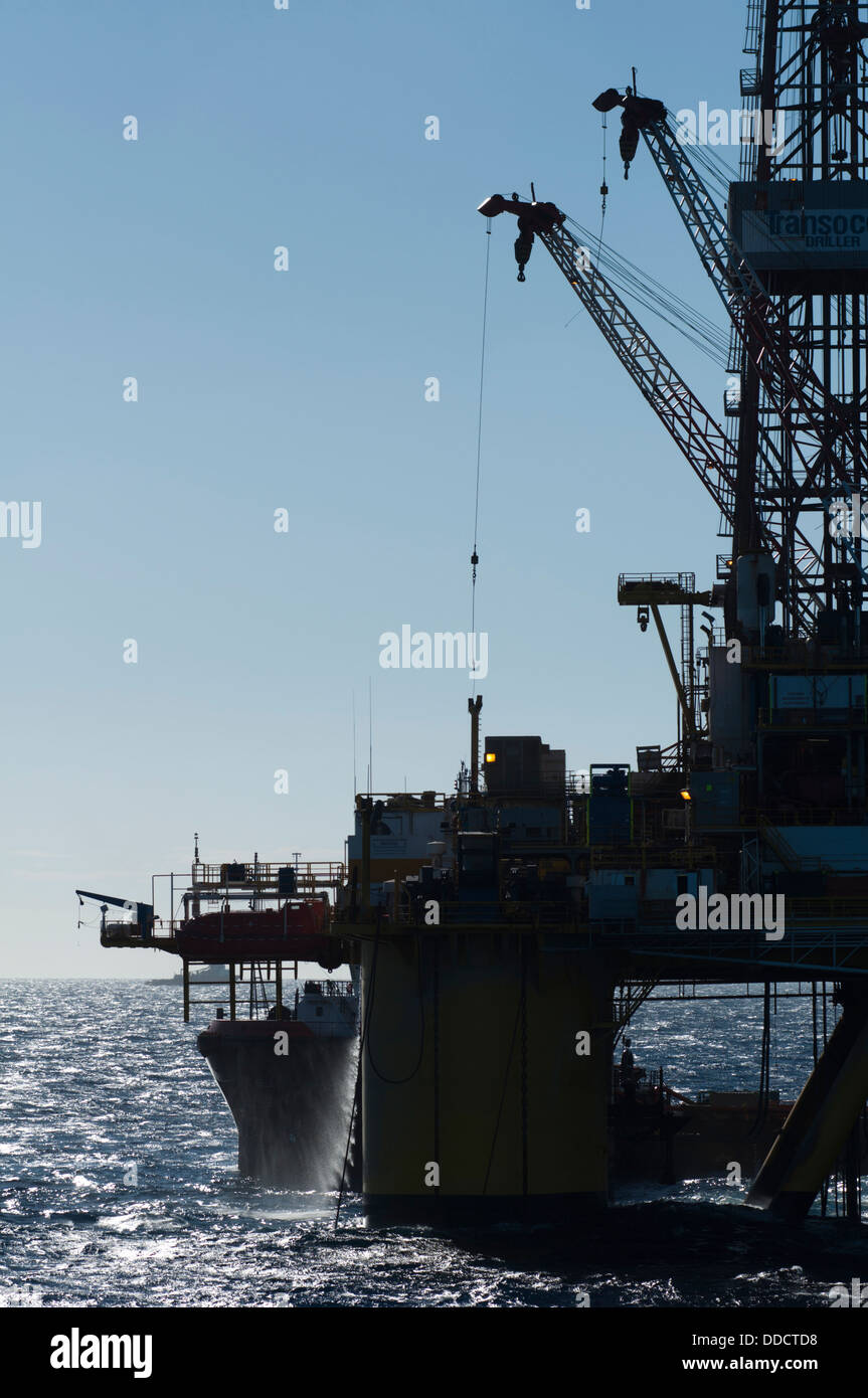 ss 50 oil drilling rig offshore Campos basin, Rio de Janeiro, Brazil ...