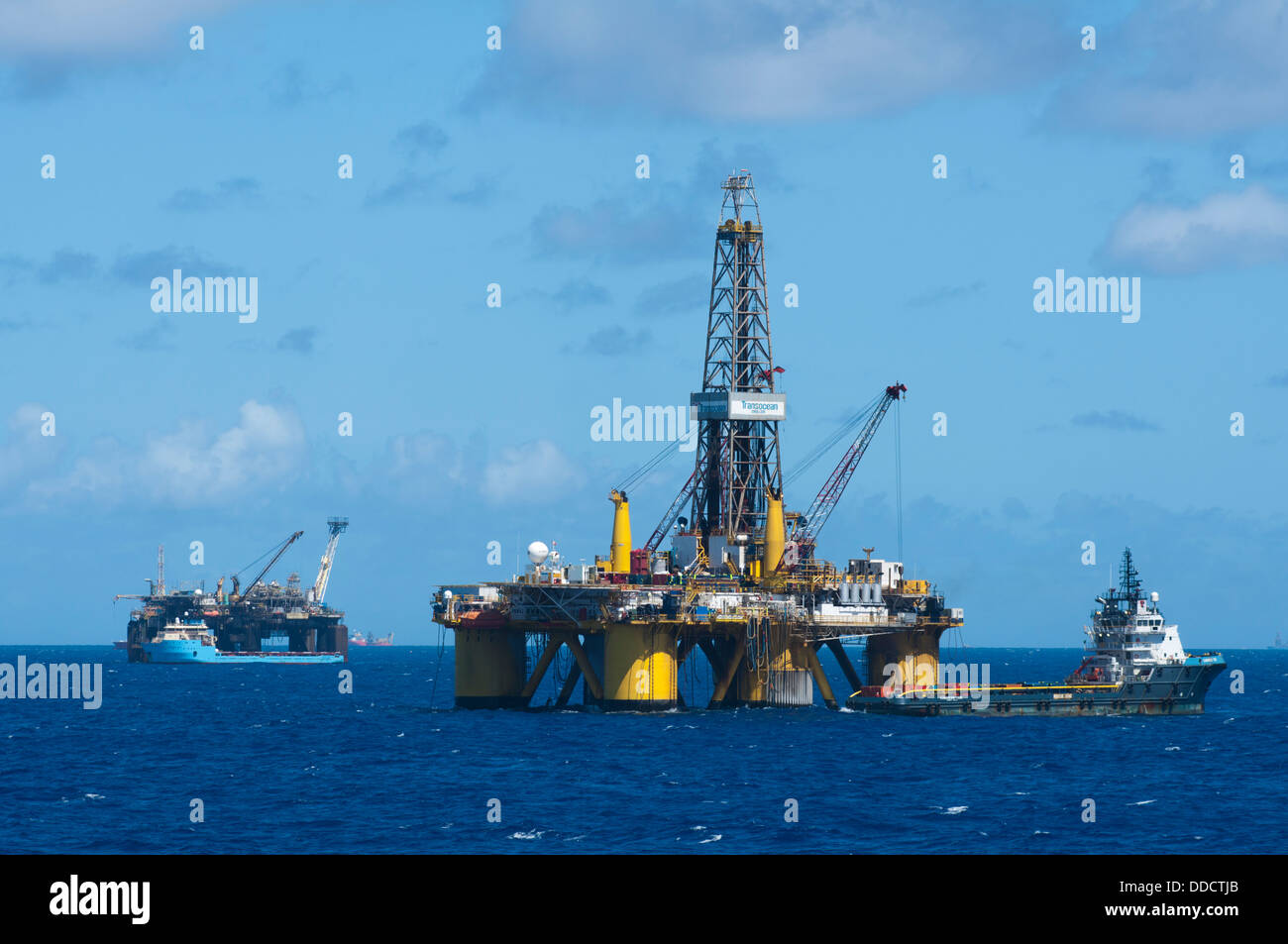 ss 50 oil drilling rig offshore Campos basin, Rio de Janeiro, Brazil ...