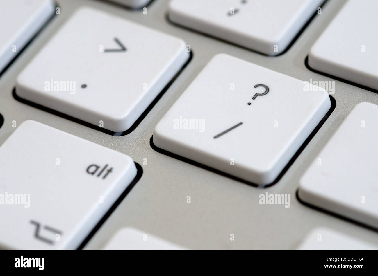 Question mark on the keyboard hi-res stock photography and images - Alamy