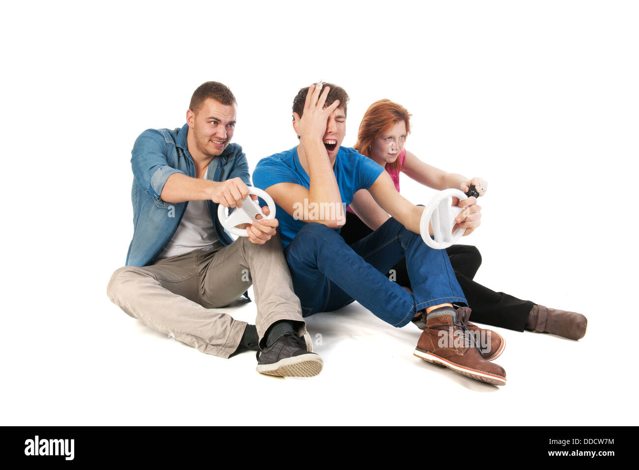 Young people gaming Stock Photo - Alamy