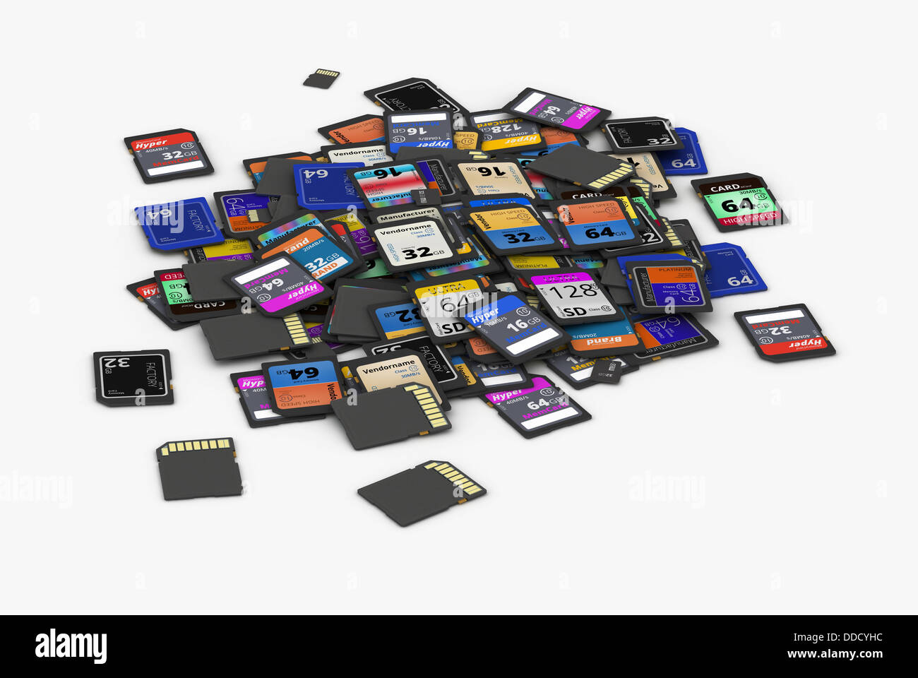 Heap of SD and microSD memory cards Stock Photo - Alamy