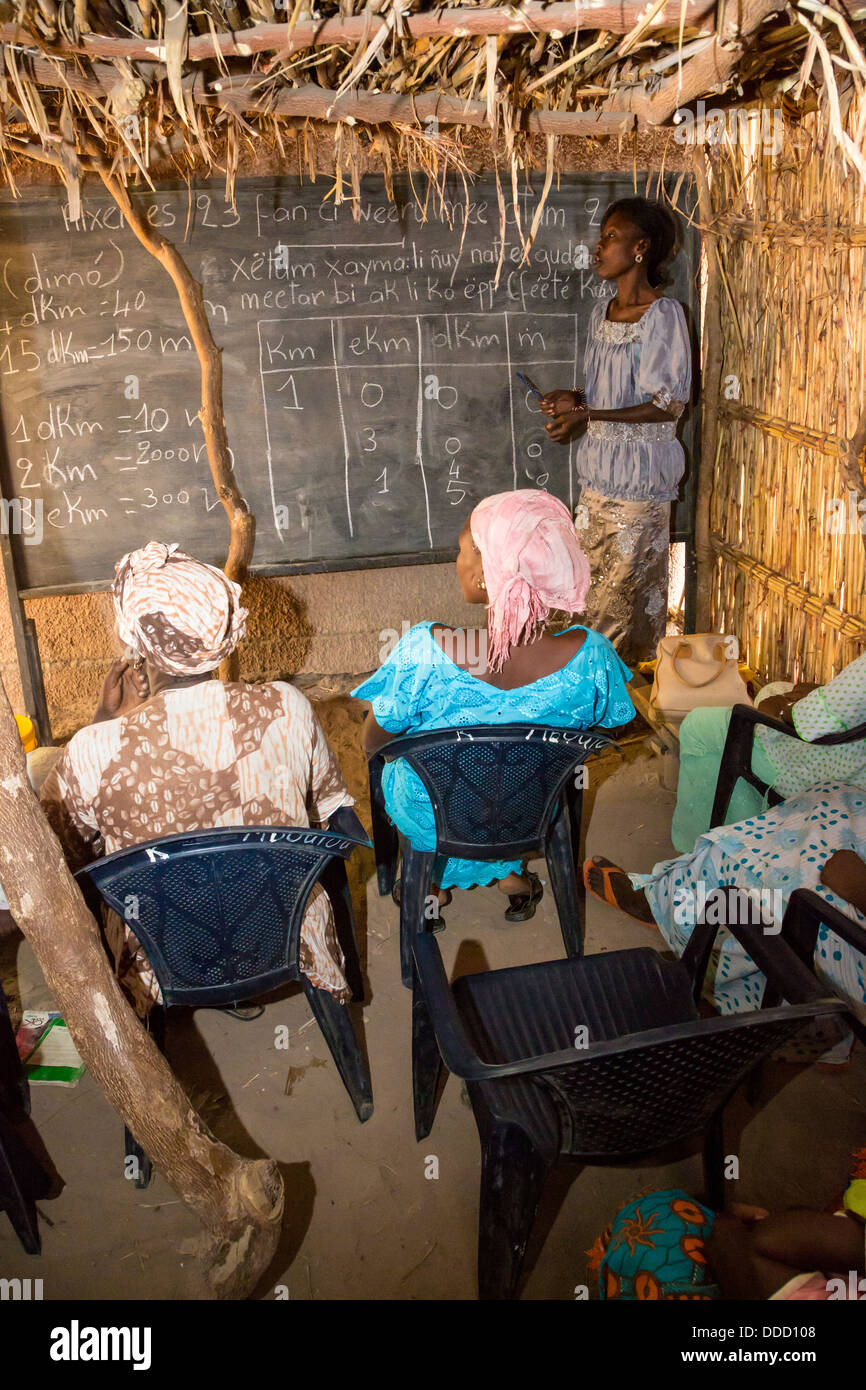 Adult Literacy Class, Santhiou Mboutou Village, Senegal. An Africare ...
