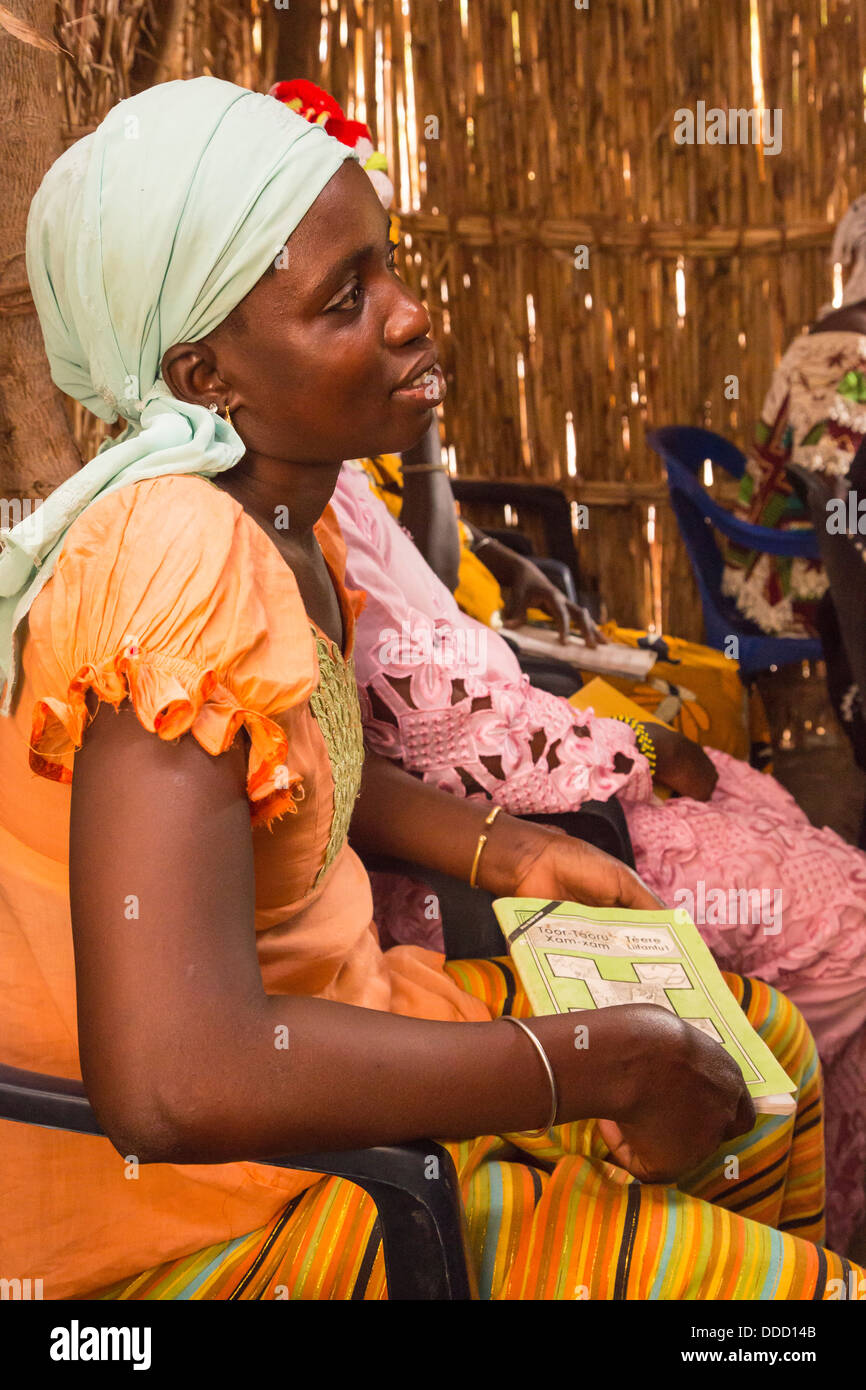 Adult Literacy Class, Santhiou Mboutou Village, Senegal. An Africare ...