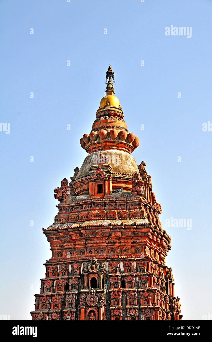 Top of Mahabuddha temple Patan Nepal Stock Photo - Alamy