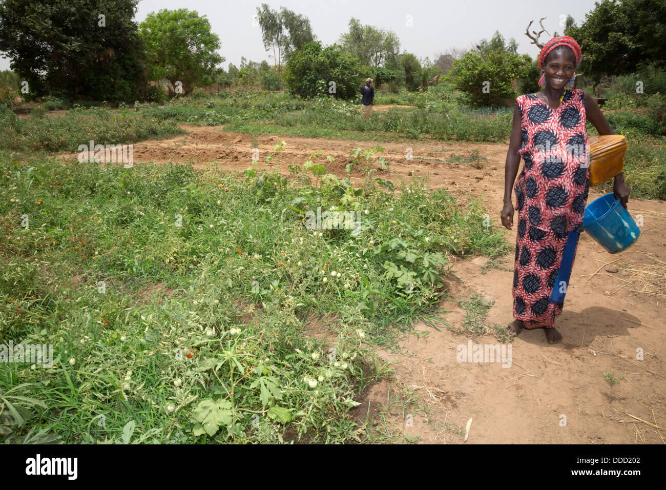 African woman gardening hi-res stock photography and images - Alamy