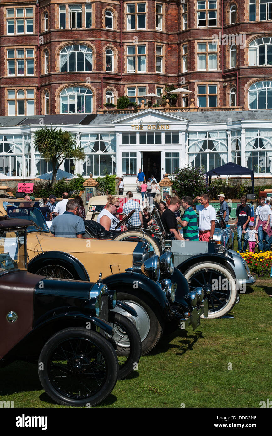 Classic cars on show Folkestone Kent Stock Photo - Alamy