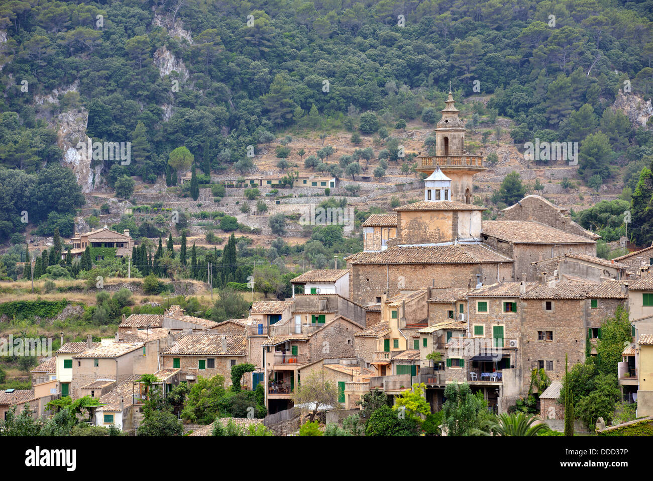 A View of Valldemossa in Mallorca, Spain ( Belearic Islands Stock Photo ...