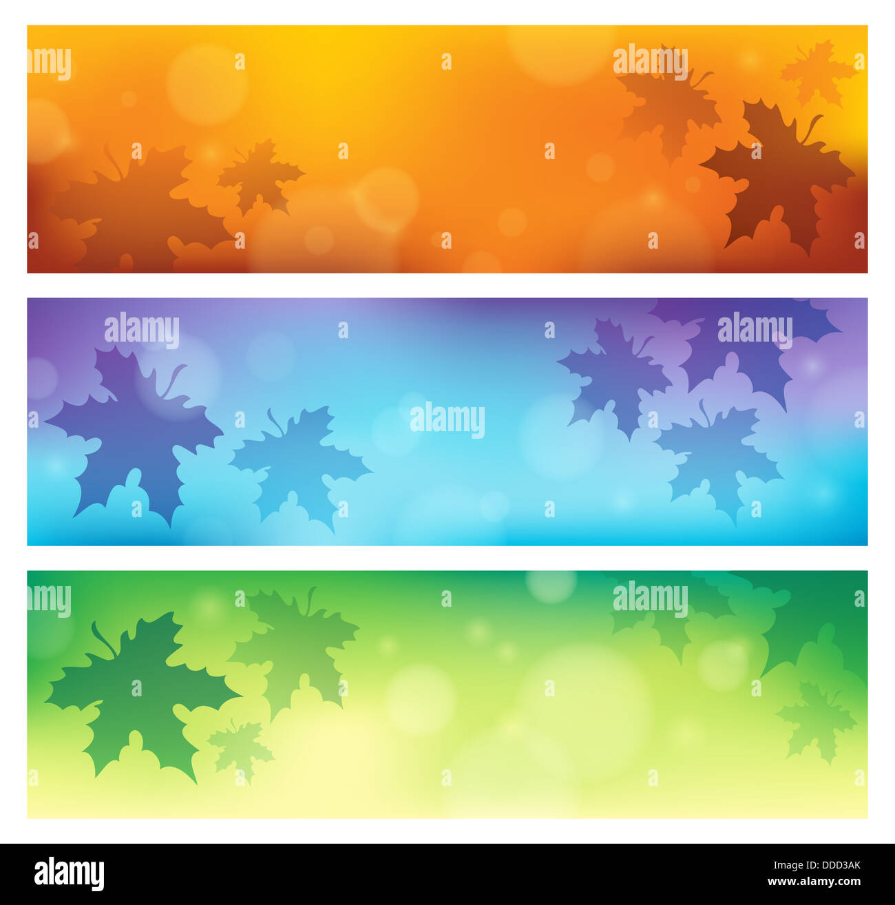 Autumn theme banners 1 - picture illustration Stock Photo - Alamy