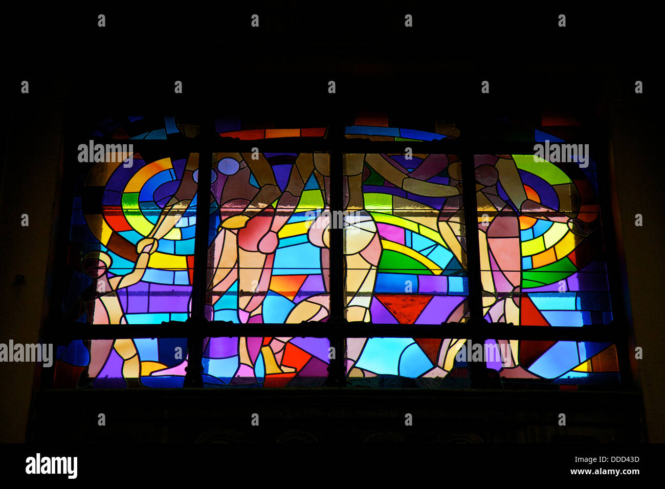 Stained glass window historic hotel hi-res stock photography and images ...