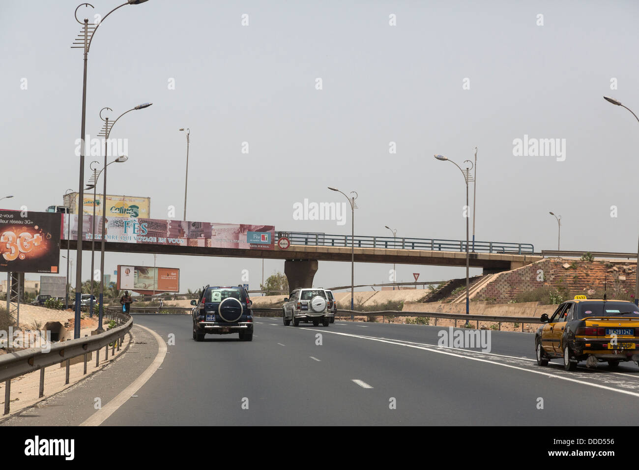 Modern Four-lane Divided Highway, near Dakar, Senegal Stock Photo - Alamy