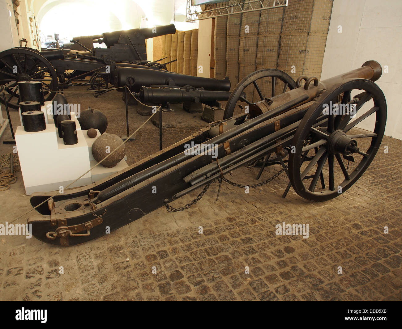 The 1849 Sachsen 12-pounder bronze cannon, located at the Royal Danish ...