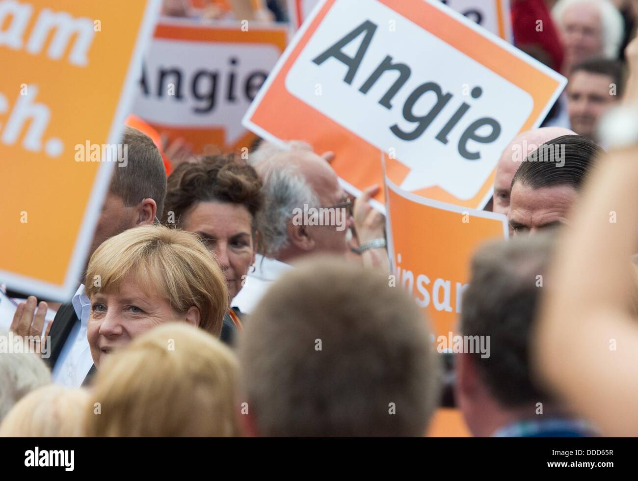 Crowd For Merkel High Resolution Stock Photography and Images - Alamy