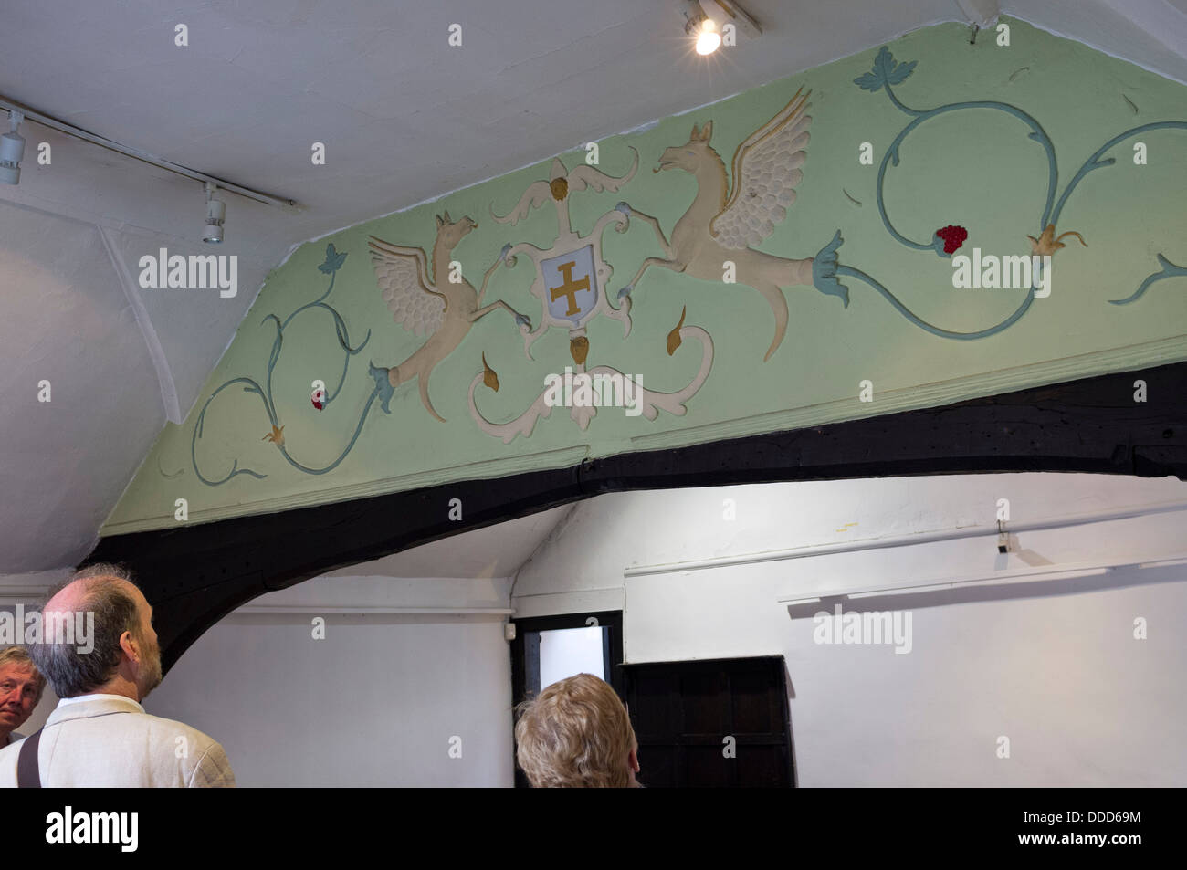 Medieval architecture interior decorative plasterwork Chester city ...