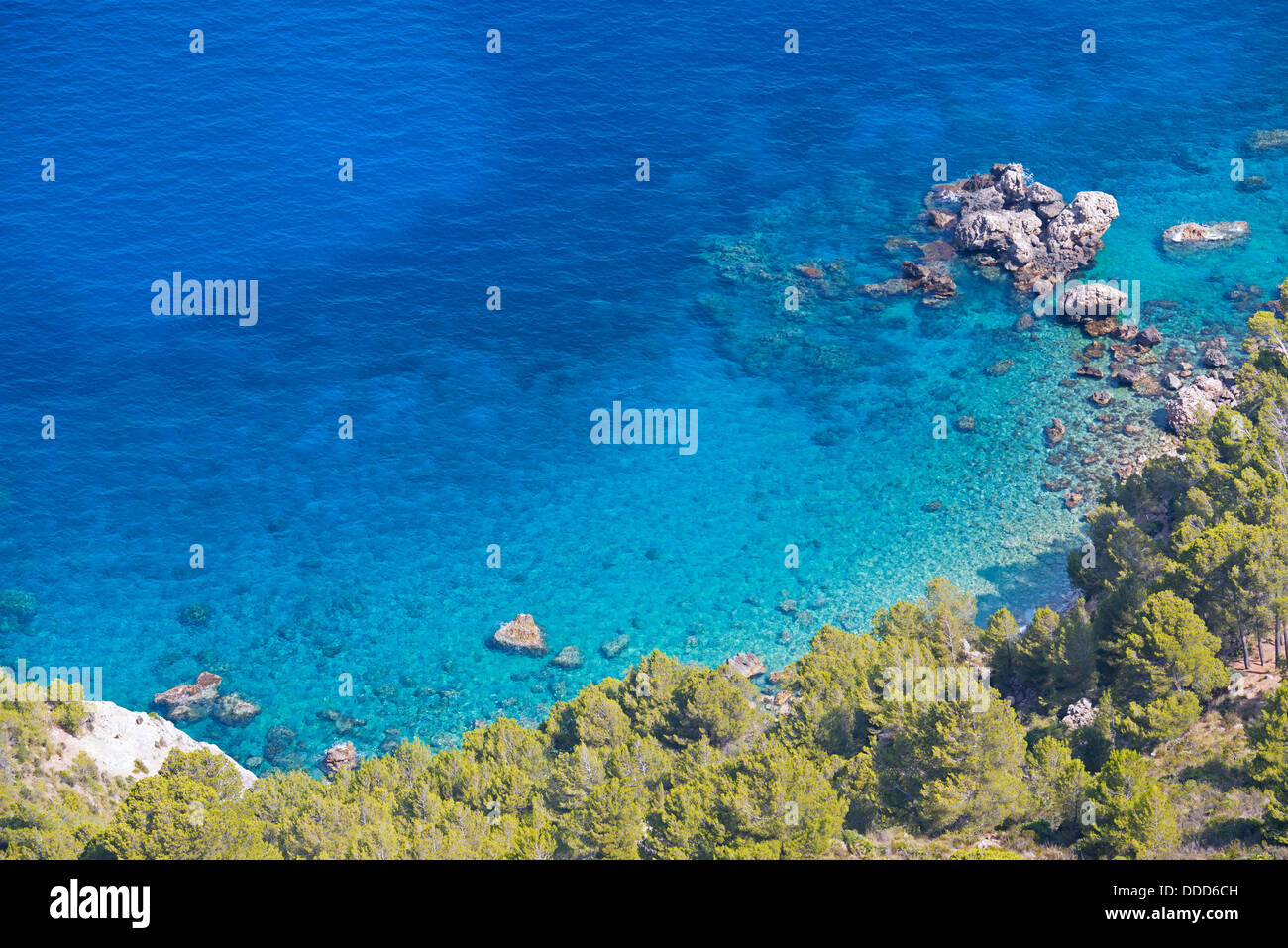 Beautiful Coast of the Mediterranean Sea in Mallorca, Spain ( Balearic ...