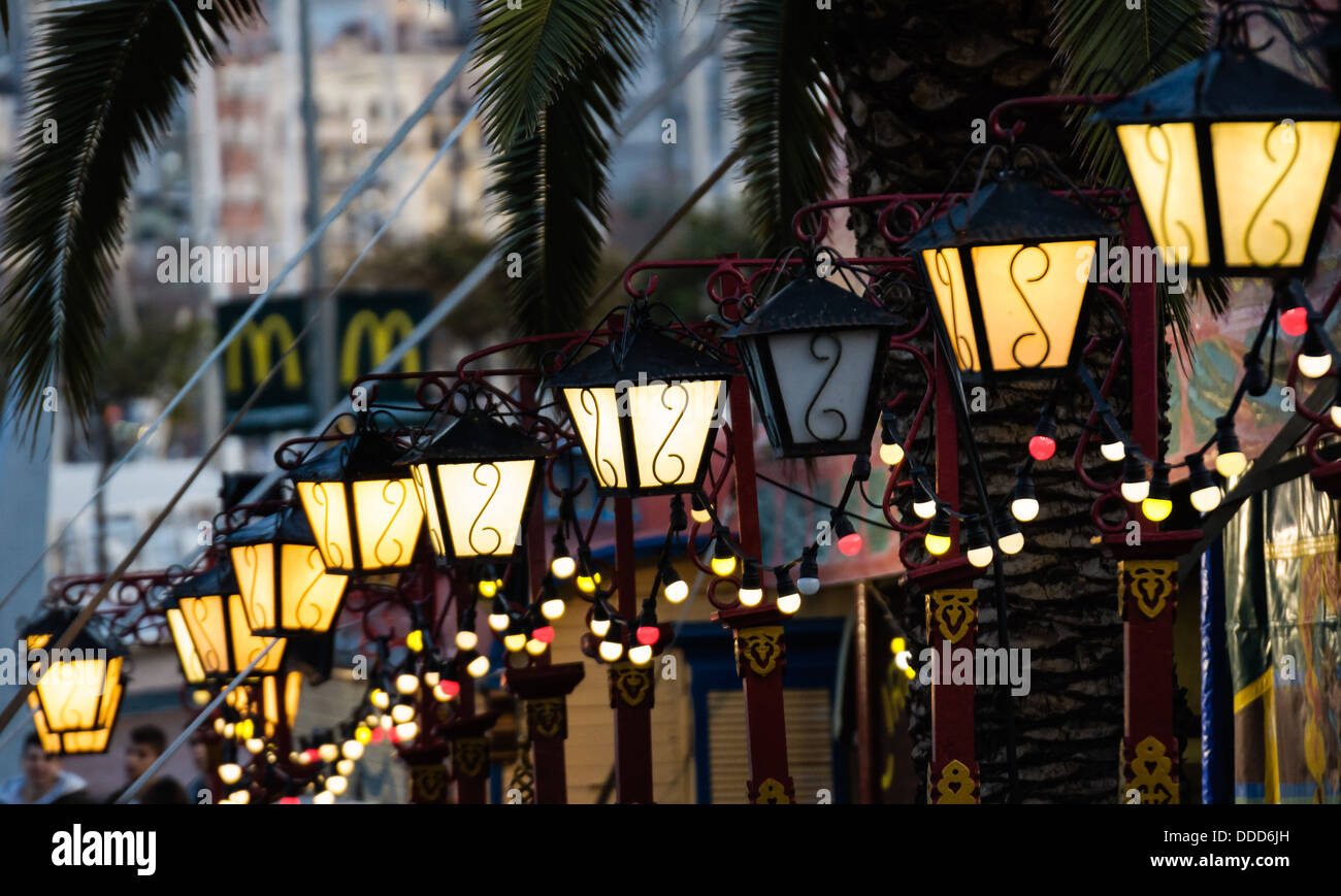 Lamp post at Circus Raluy. Barcelona, Spain Stock Photo - Alamy