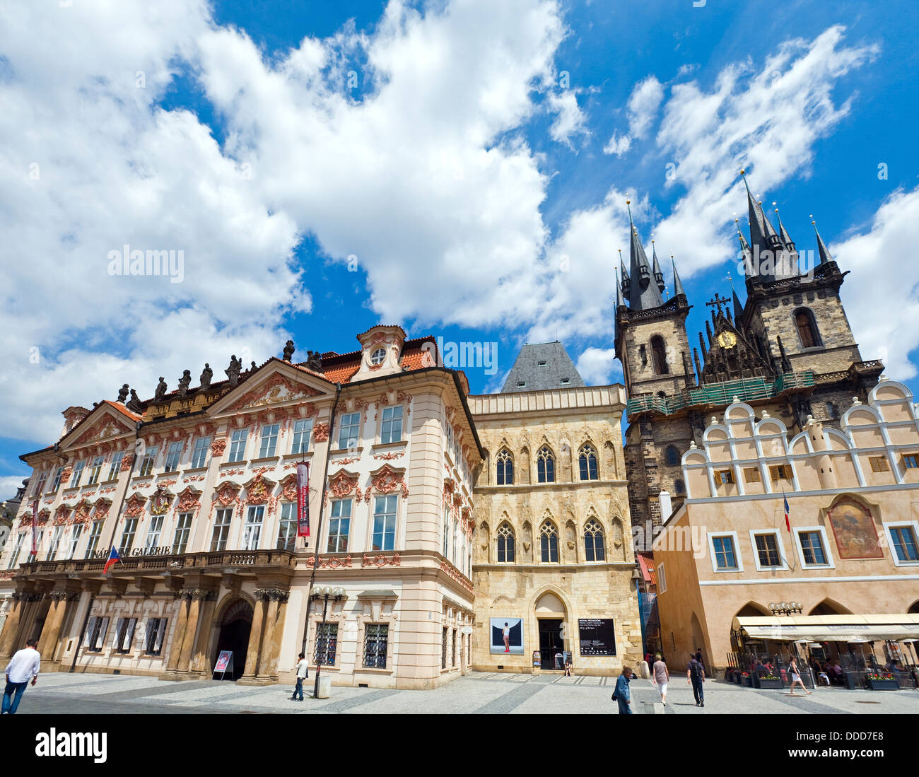 National Gallery in Prague Palace Kinsky, Czech Republic Stock Photo ...