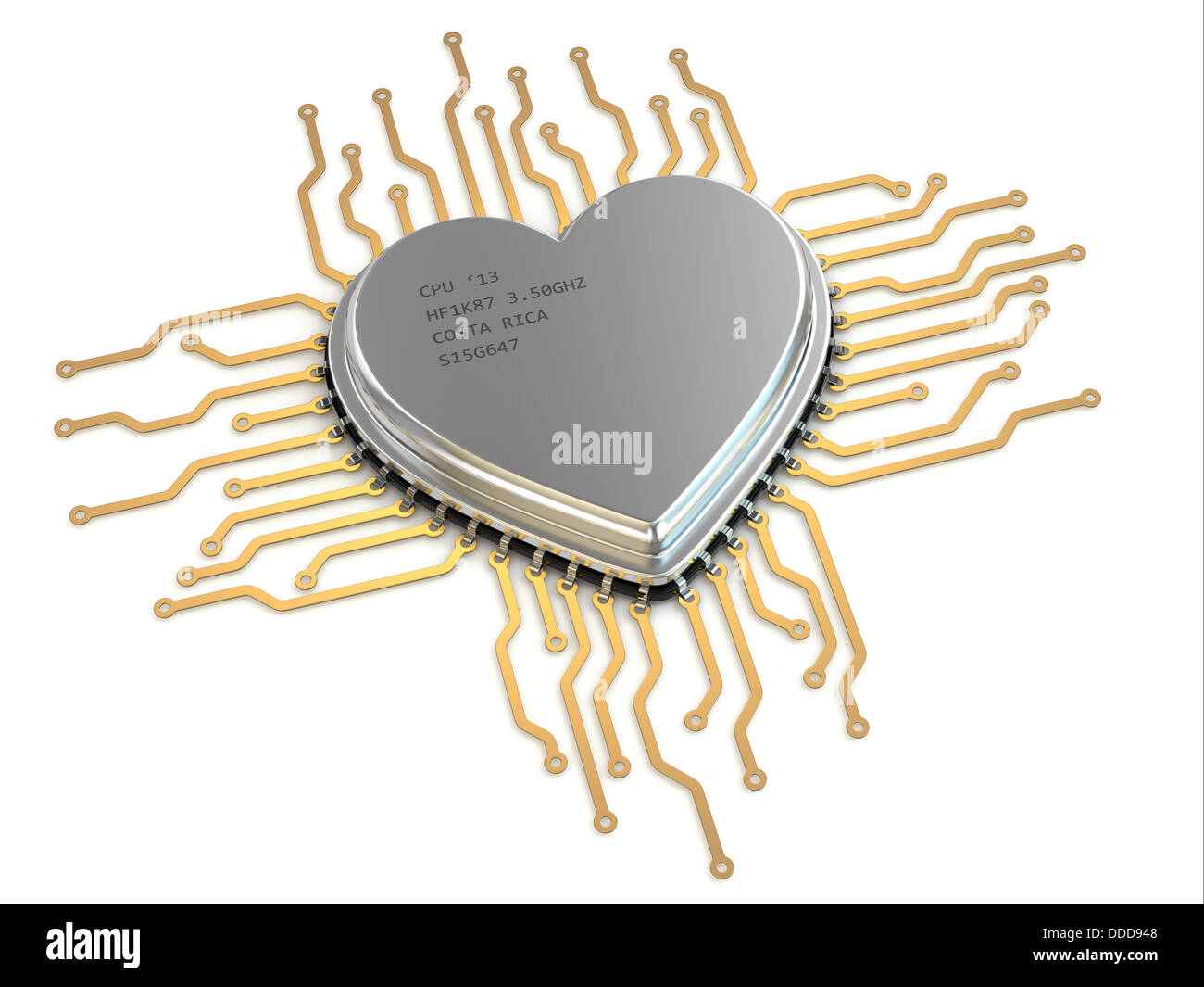 White metal heart hi-res stock photography and images - Alamy