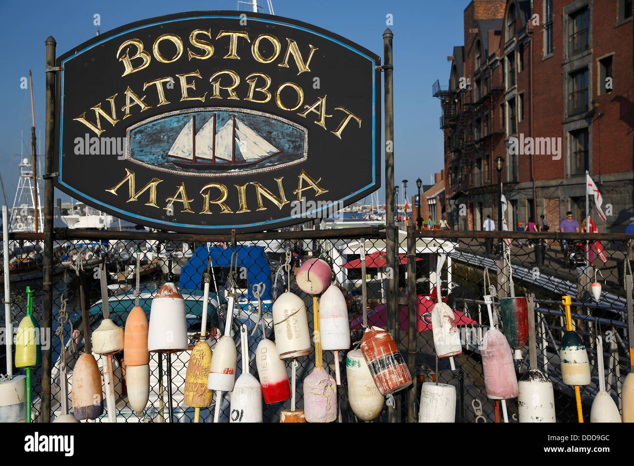 Marina, Boston Harbor, Long Wharf, Boston, Massachusetts Stock Photo ...