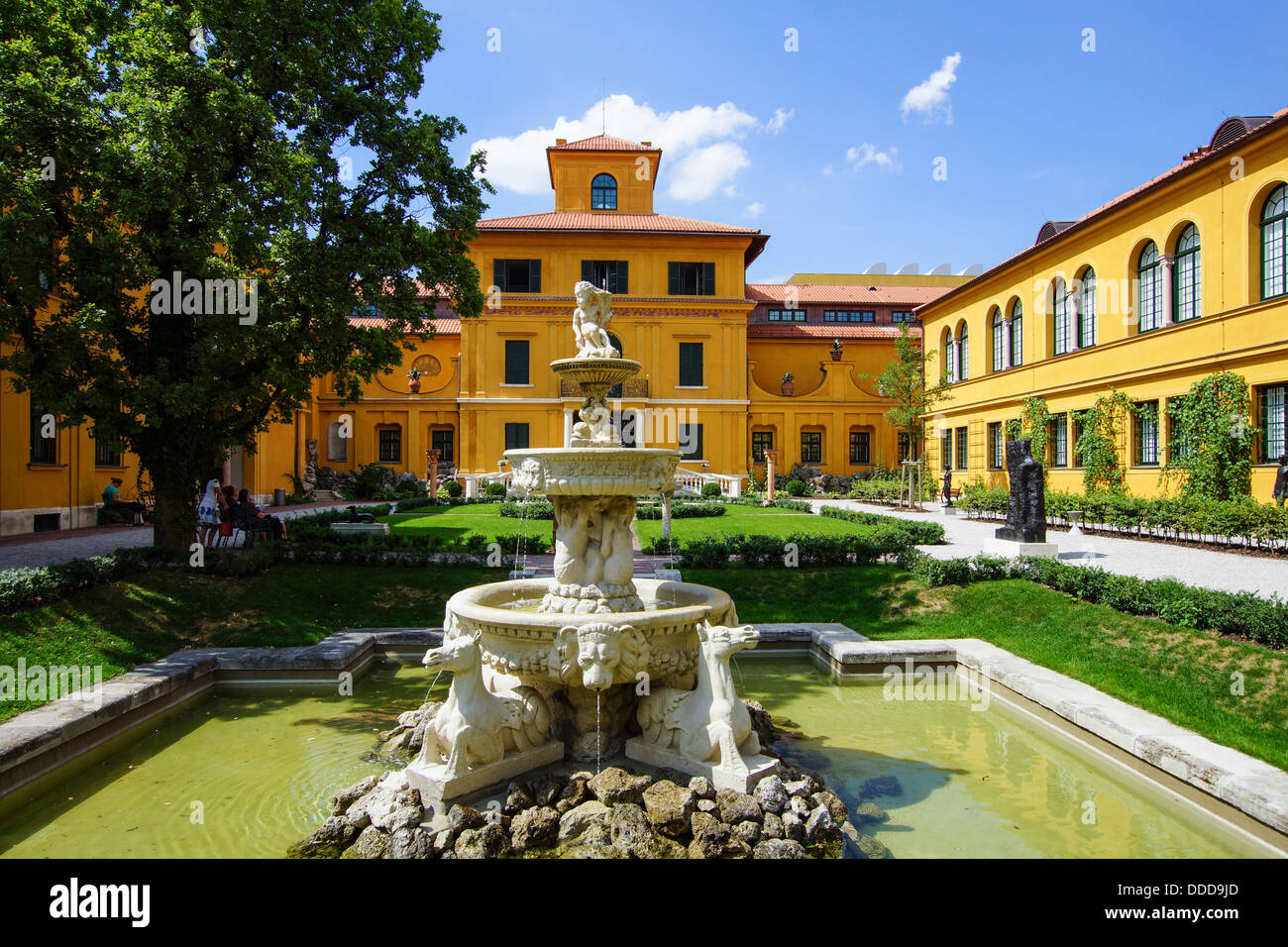 The newly renovated Lenbachhaus in Munich, museum, Bavaria Upper ...
