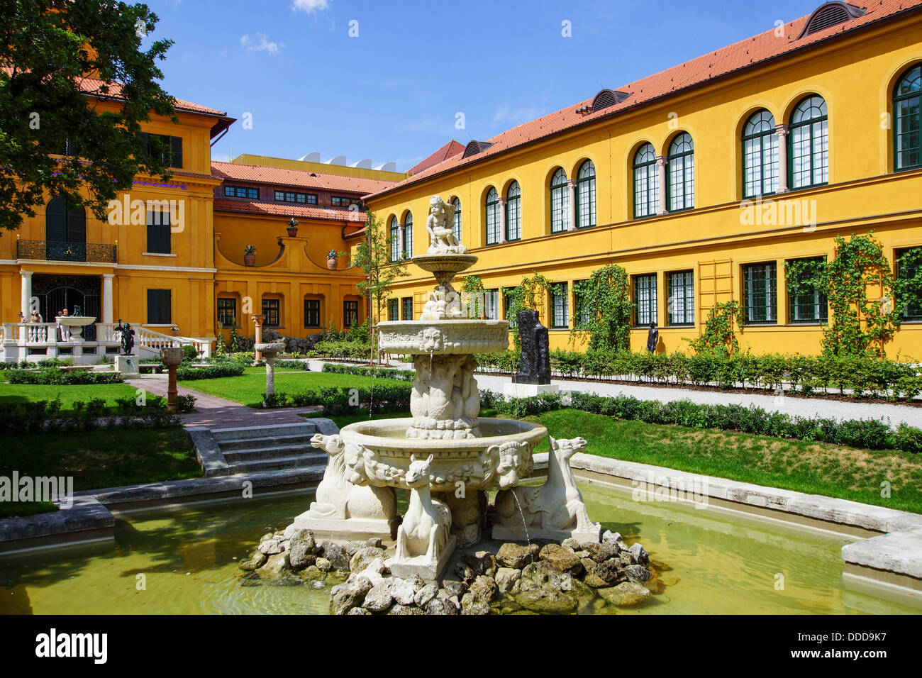 The newly renovated Lenbachhaus in Munich, museum, Bavaria Upper ...