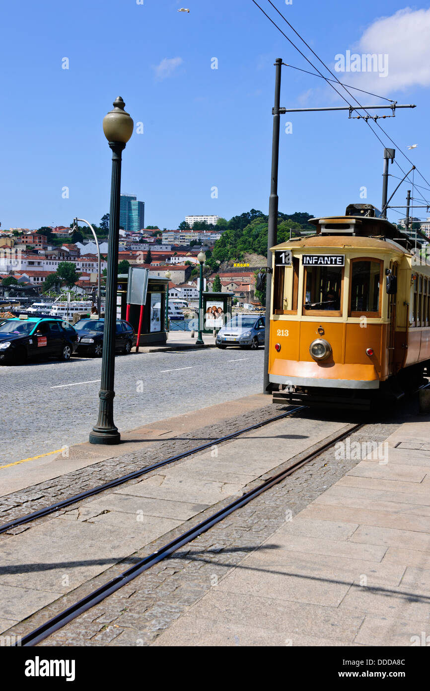 Hop on,Hop off,Old Tram System,Oporto,Porto,Portugal Stock Photo - Alamy